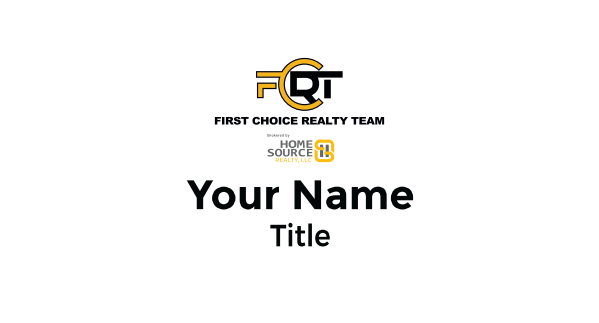 First Choice Realty Team Name Badges for Realtors and the Real Estate ...