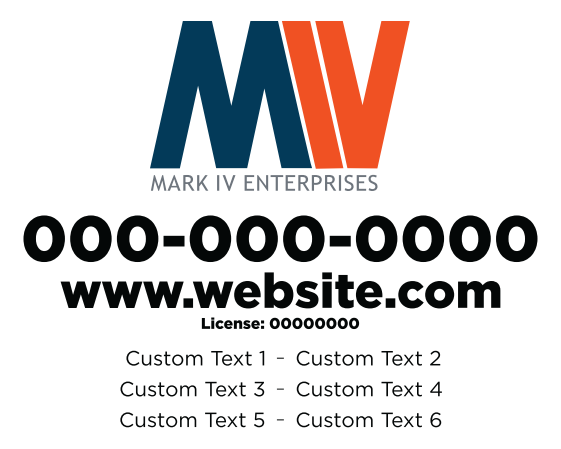 Mark IV Enterprises, Business Cards, Car Magnets, Name Badges, Note ...