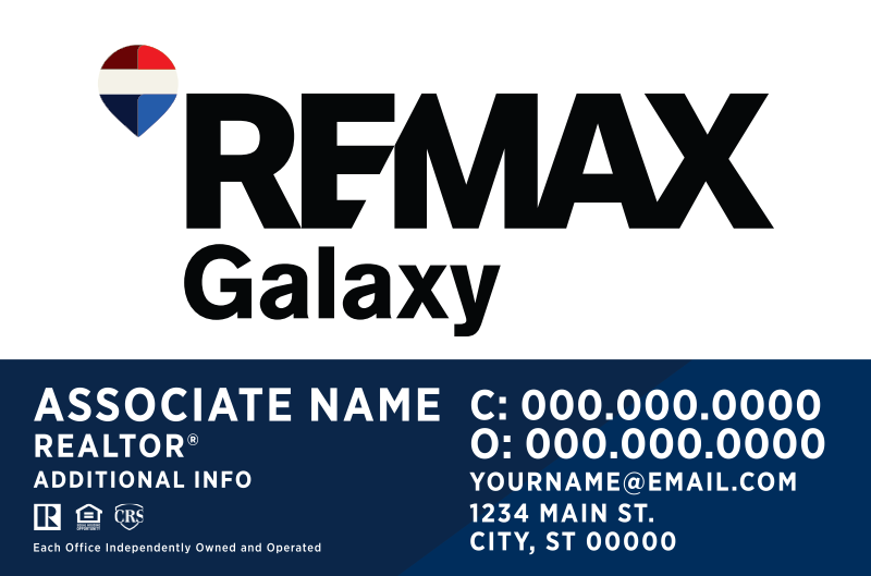 RE/MAX GALAXY - VIRGINIA, Business Cards, Car Magnets, Name Badges ...