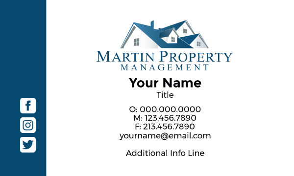 Martin Property Management, Business Cards, Car Magnets, Name Badges ...