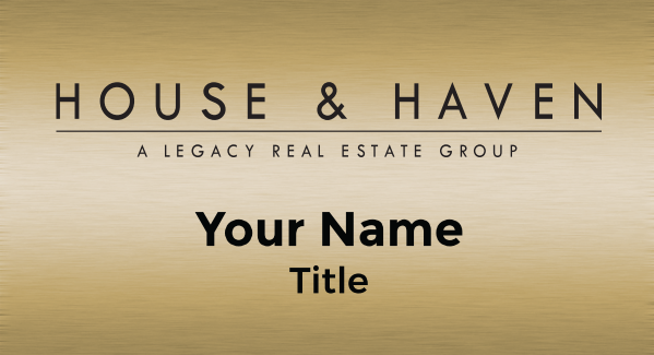 House & Haven Name Badges for Realtors and the Real Estate Business ...