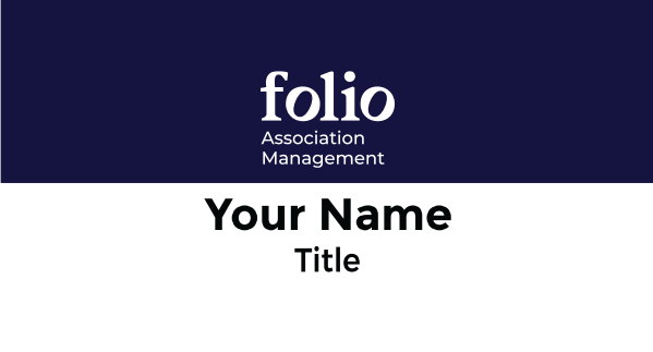 Folio Association Management Name Badges for Realtors and the Real ...