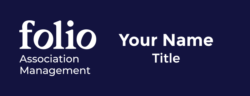 Folio Association Management Name Badges for Realtors and the Real ...